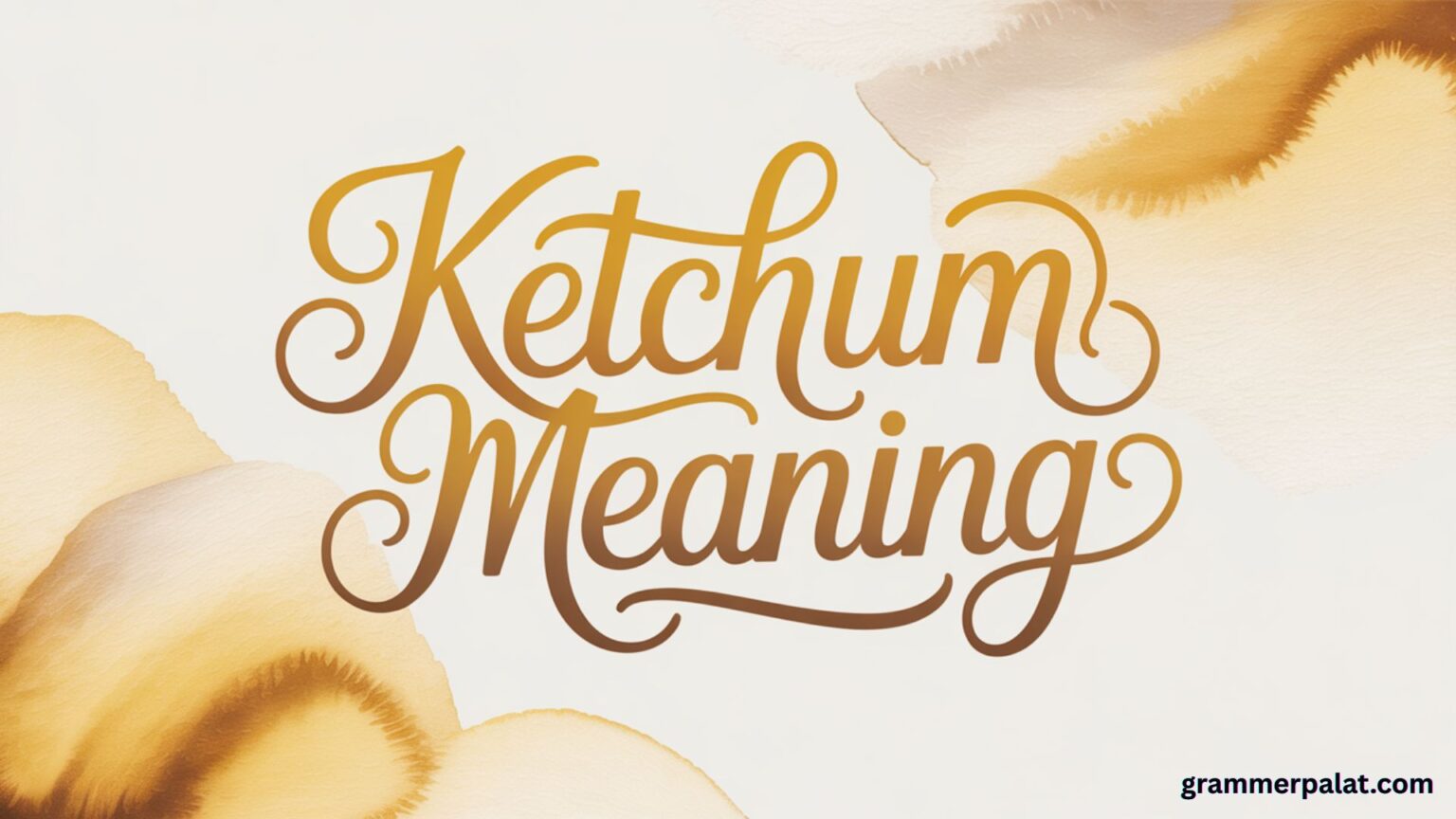 Understanding ketchum meaning what’s behind the phrase? - Hydro Aqua Guides