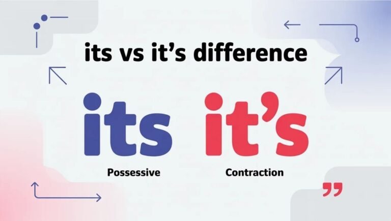 Its vs It's Difference: Clear Rules, Examples, and Easy Tips - Grammer ...